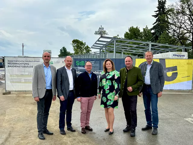 Steiermärkische Landesbahnen: Gleichenfeier für neues StLB ...