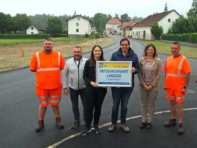 Arbeiten sind abgeschlossen: Ortsdurchfahrt von Langegg erneuert - Gmünd