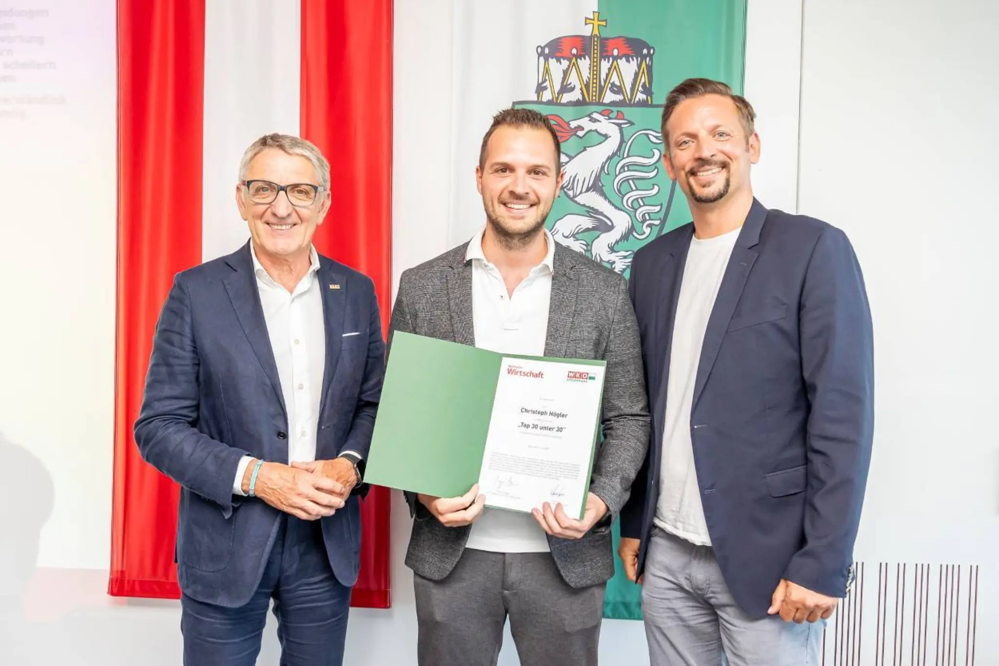 Top 30 unter 30: Top 30 unter 30: Christoph Högler erhält Award - Leibnitz