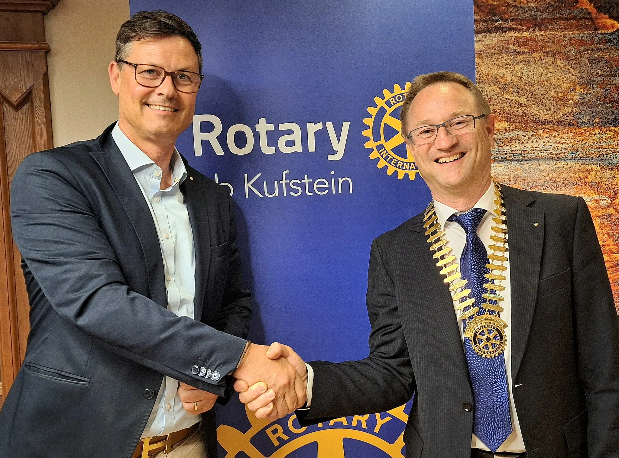 Amtsübergabe: Rotary Club Kufstein hat einen neuen Präsidenten - Kufstein