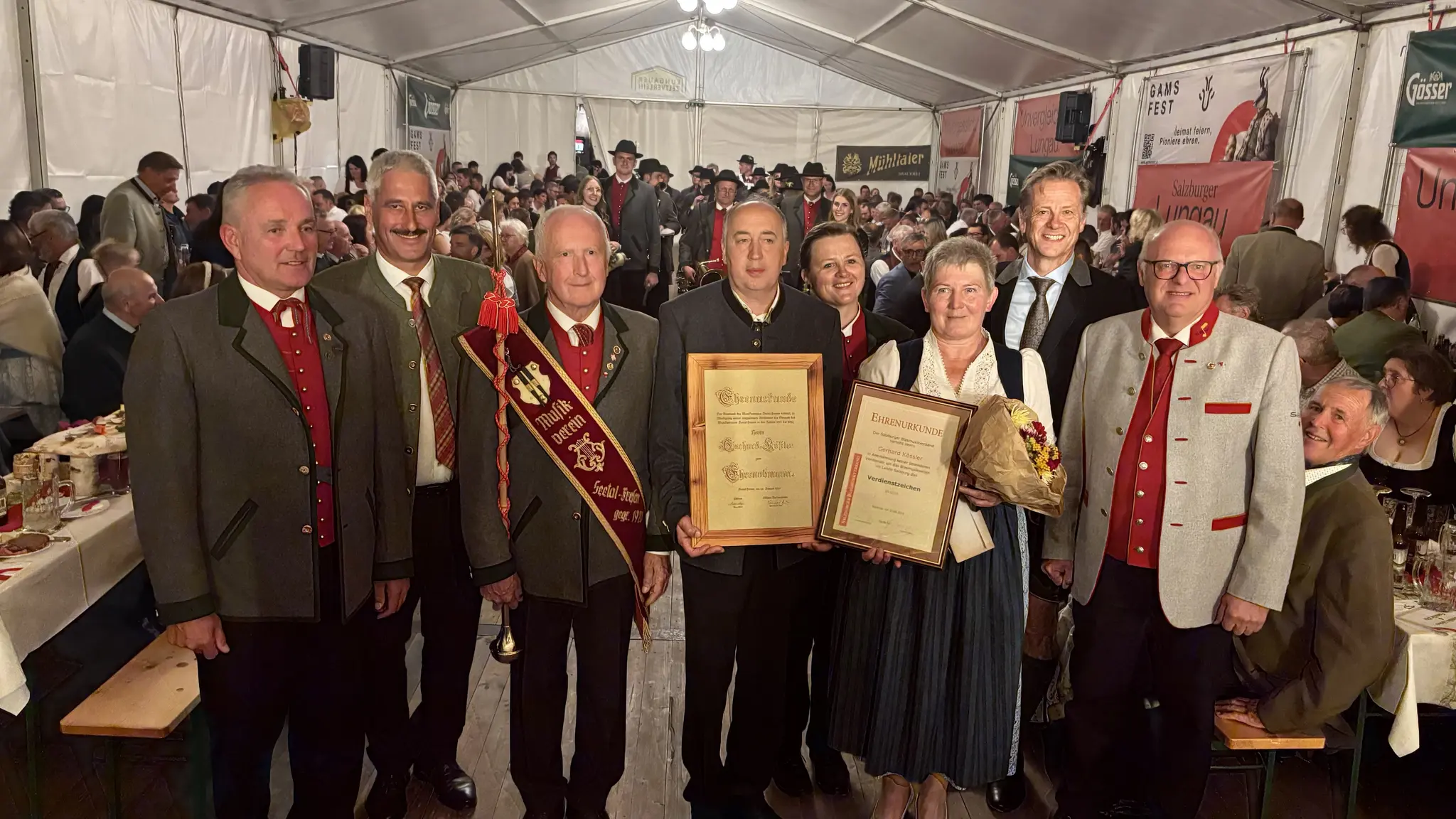 Musikverein Seetal-Fresen: Gerhard Kößler zum Ehrenobmann ernannt - Lungau