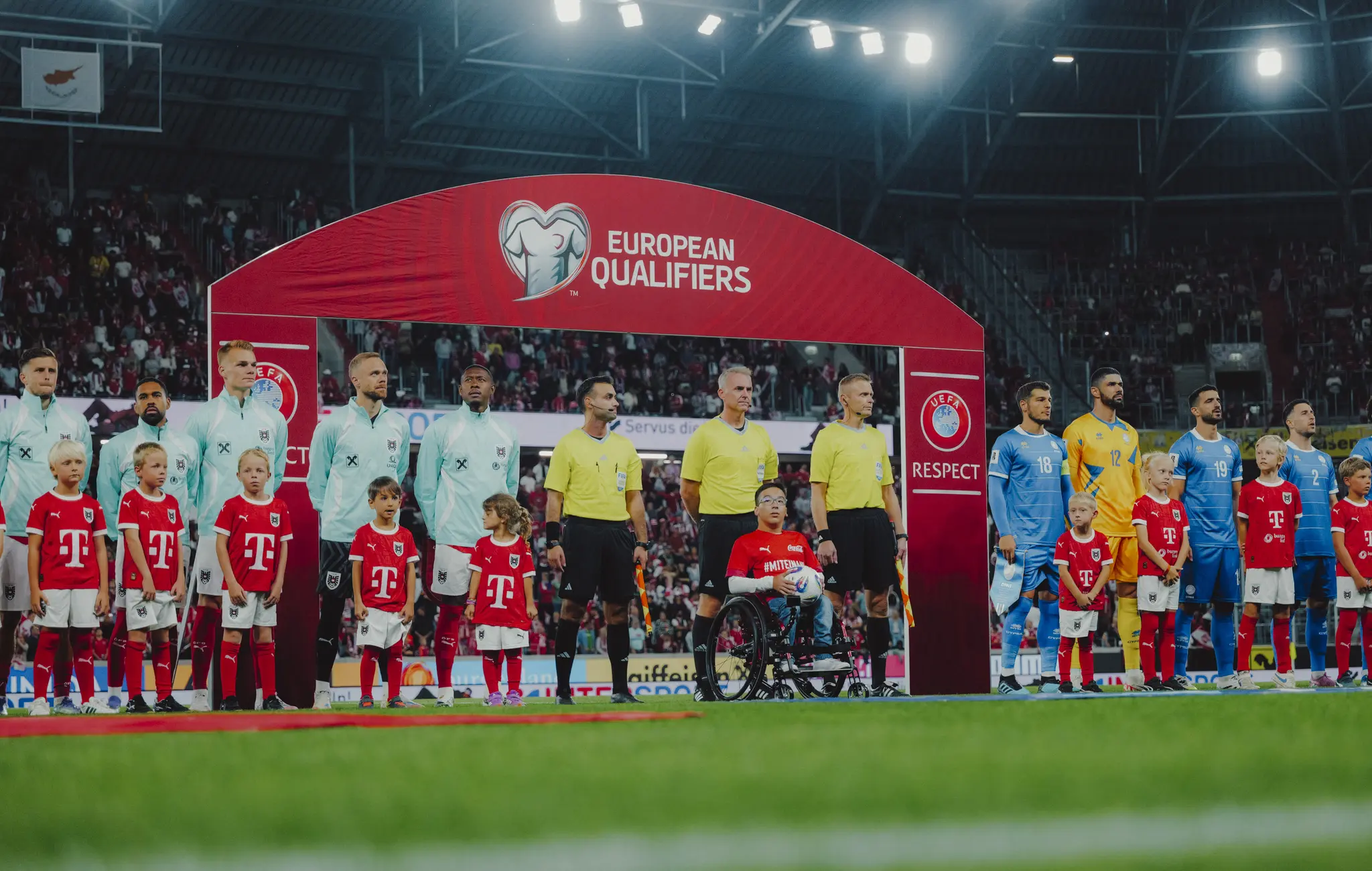 Beim ÖFB-Länderspiel in Linz: Reisenberger Leon Gruber erlebt Magic Moment - Schwechat