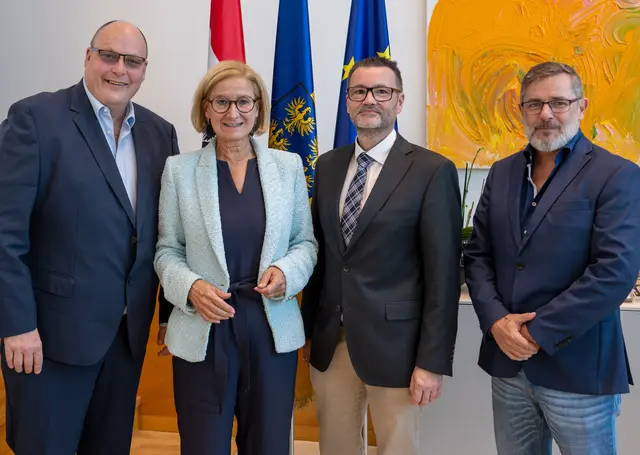 Niederösterreich: LH Johanna Mikl-Leitner empfing Hannes Neuwirth ...