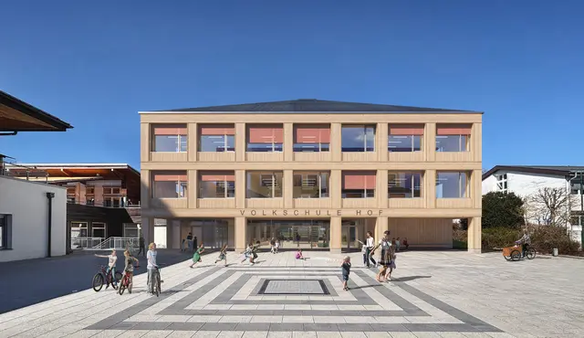 Ortsreportage Hof bei Salzburg: Neubau der Hofer Volksschule - Flachgau
