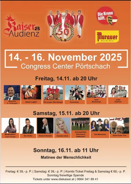 "Kaiser Audienz 25": 3 Tage feiern bei der "Kaiser Audienz 25" im CC ...
