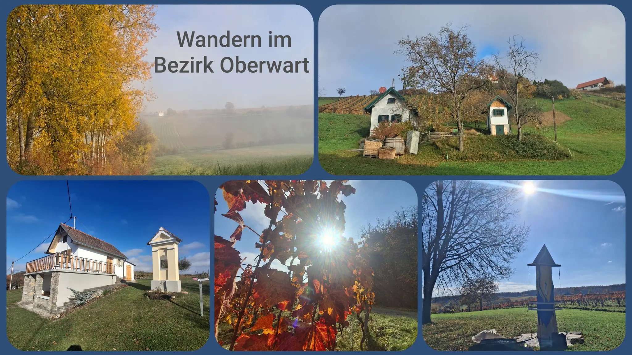 Wandern im Bezirk Oberwart: Drei Weinberge Rundwanderweg - Oberwart