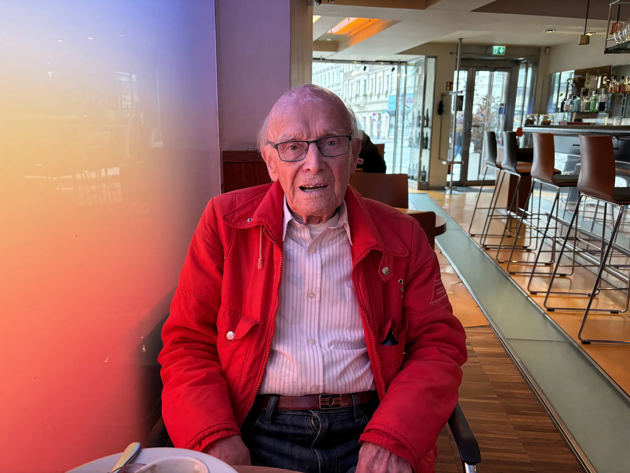 Ur-Margaretner: Leo Graf geht mit 97 Jahren noch in die Kletterhalle ...