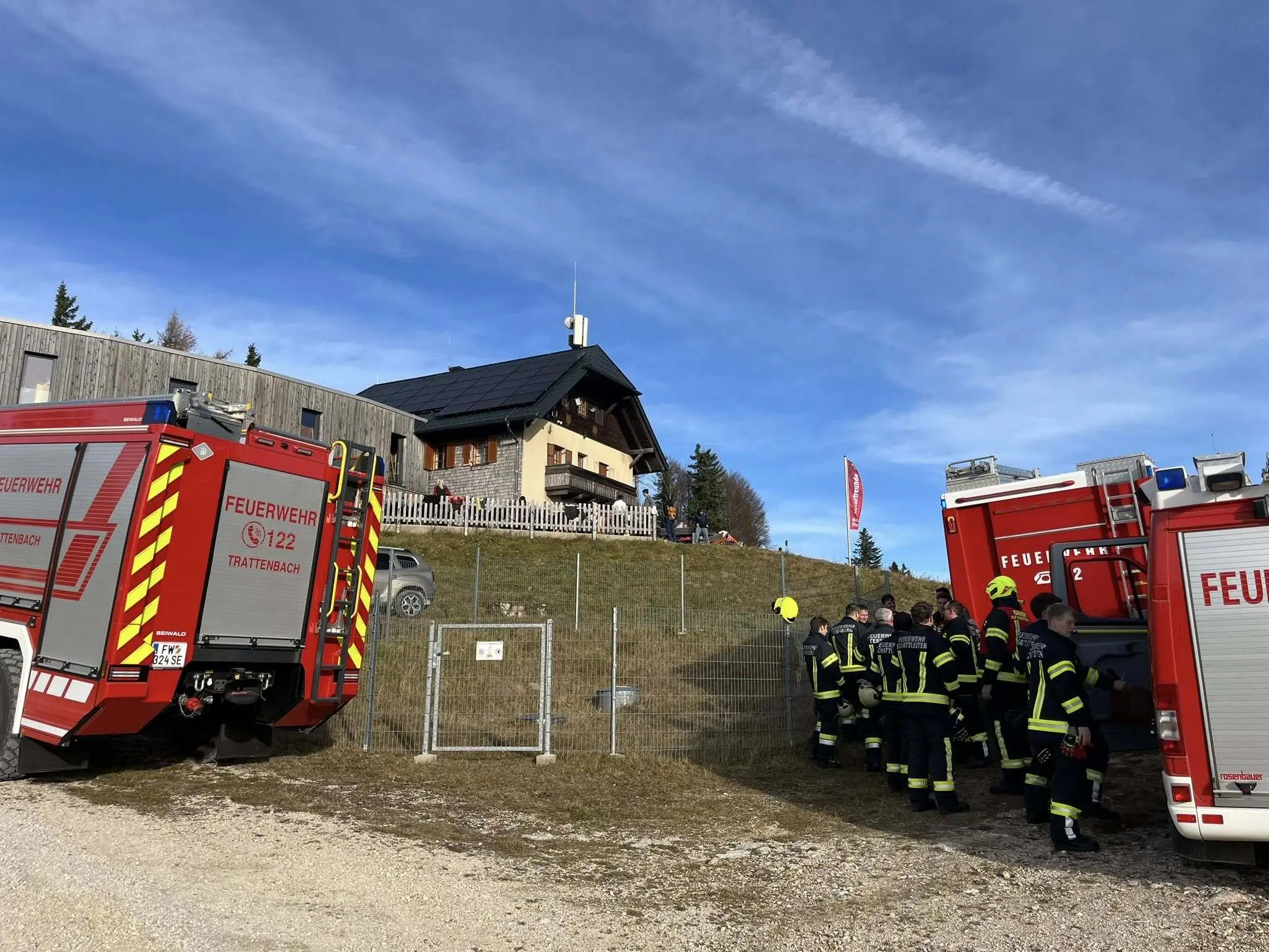 Feuerwehr im Einsatz: Kaminbrand beim Schobersteinhaus - Steyr & Steyr Land