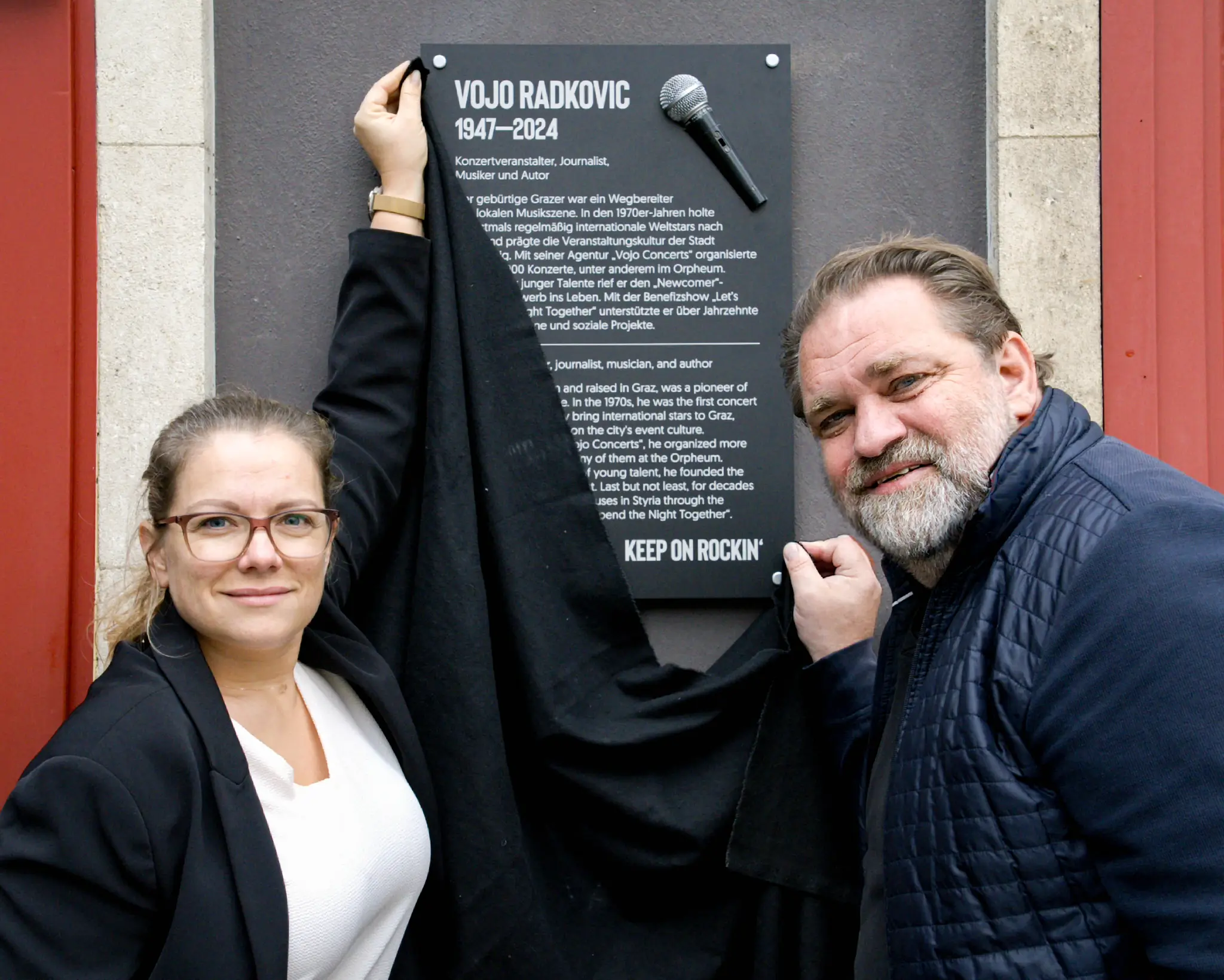 Graz würdigt eine Legende: Enthüllung einer Gedenktafel für Vojo ...
