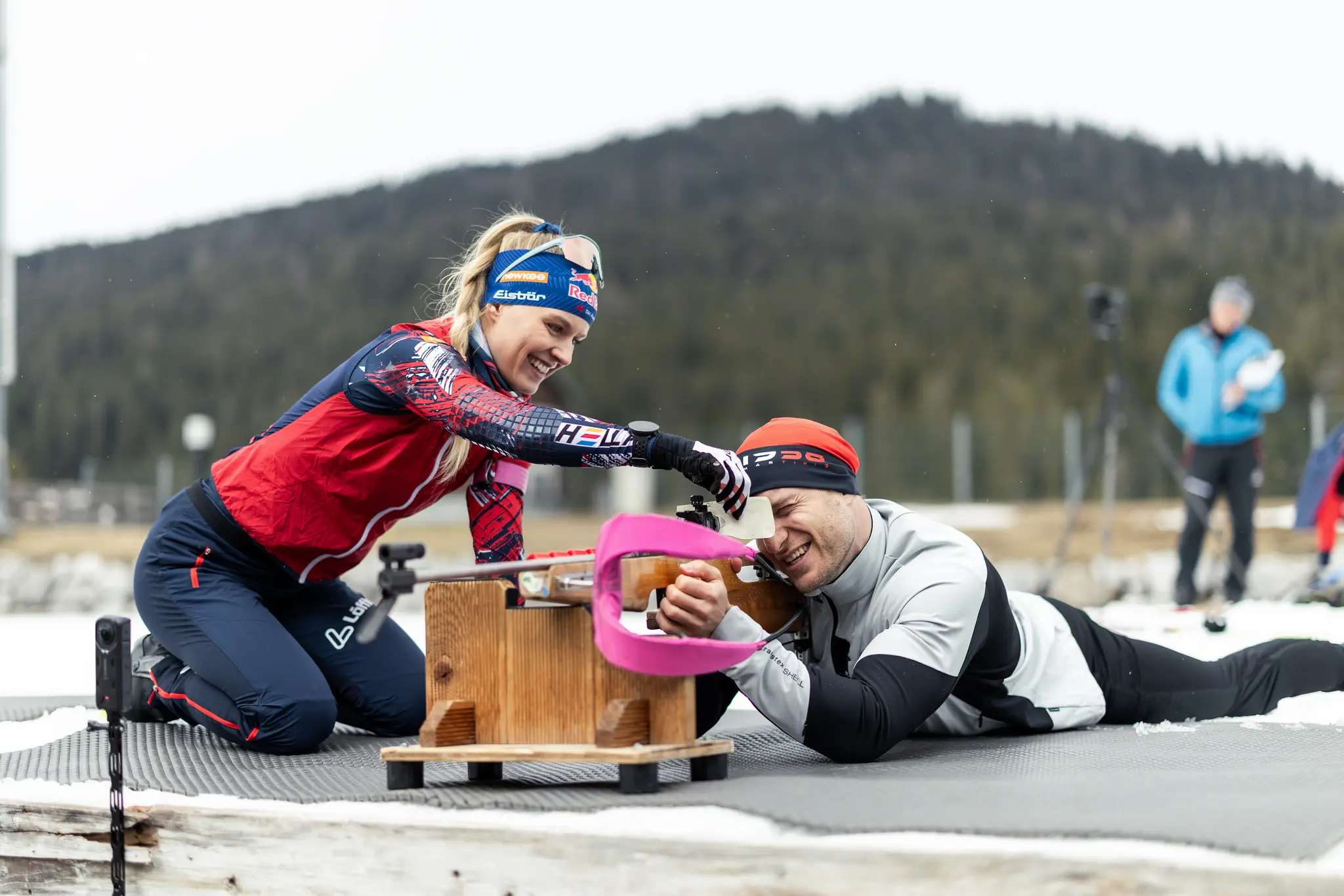 Auftakt mit Biathletin: Radstädter Sascha Huber startet neue Sportserie ...