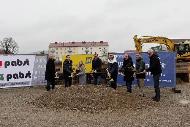 Spatenstich in Loosdorf: WETgruppe baut eine neue Wohnhausanlage - Melk