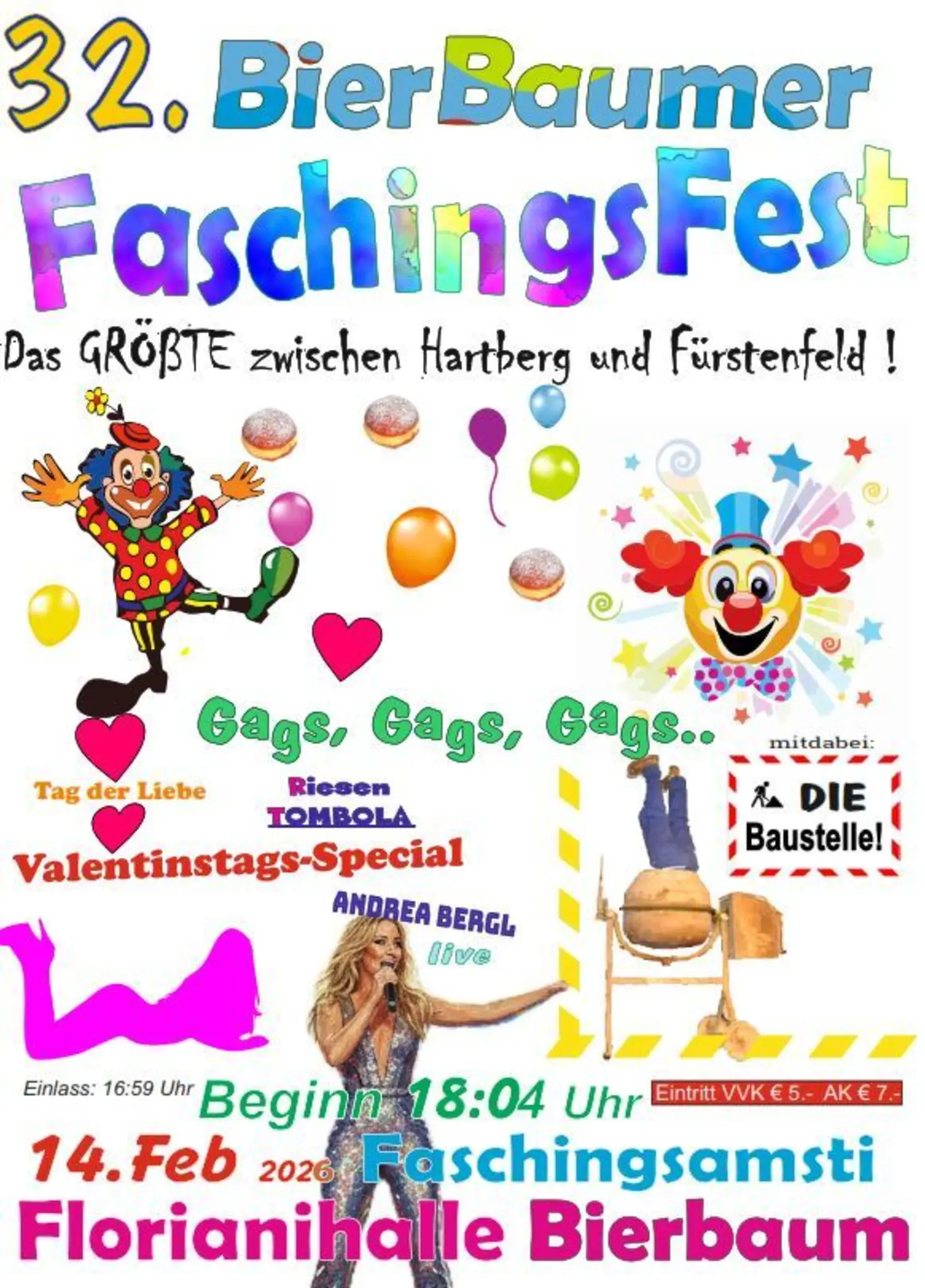 Bierbaumer Fasching: 32. Bierbaumer Fasching - Hartberg-Fürstenfeld