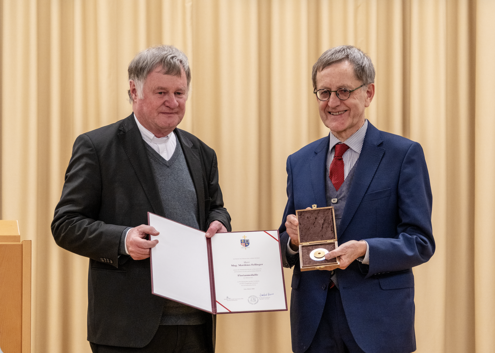 Florian-Medaille: Matthäus Fellinger erhält hohe Kirchen-Ehre für sein ...