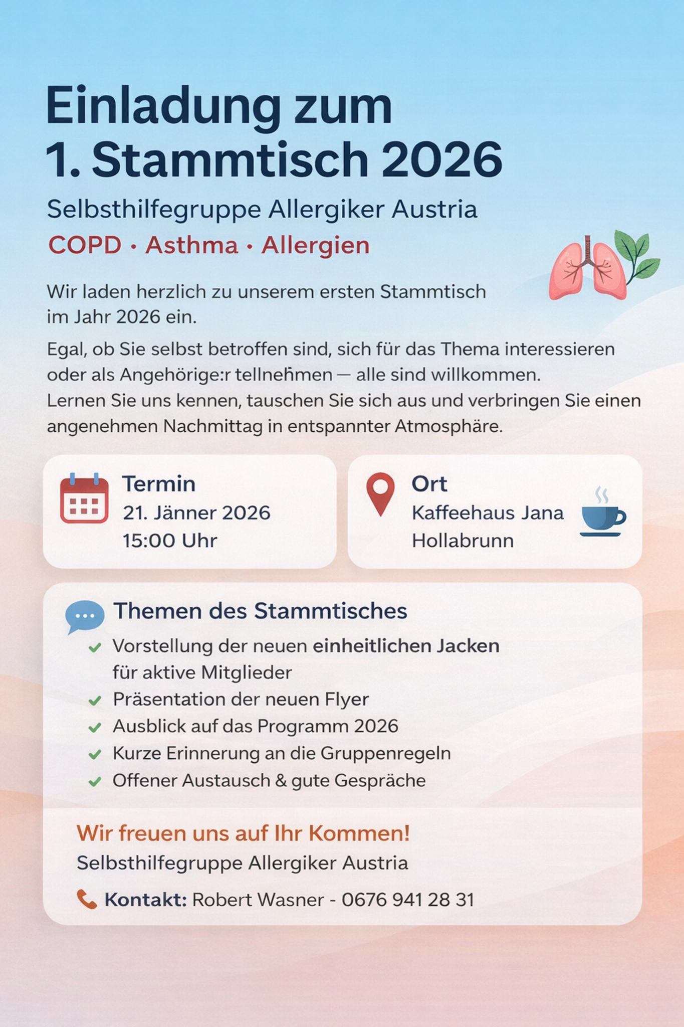 Stammtisch Hollabrunn Göllersdorf Umgebung: Copd Asthma Allergie ...