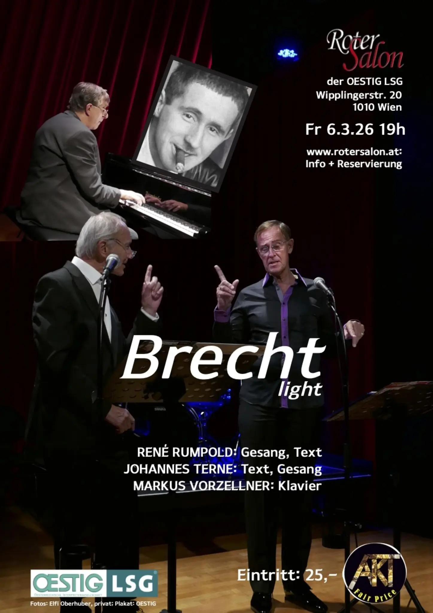 Konzert Wien 6.3.26: BRECHT light - RUMPOLD, TERNE, VORZELLNER - Innere ...