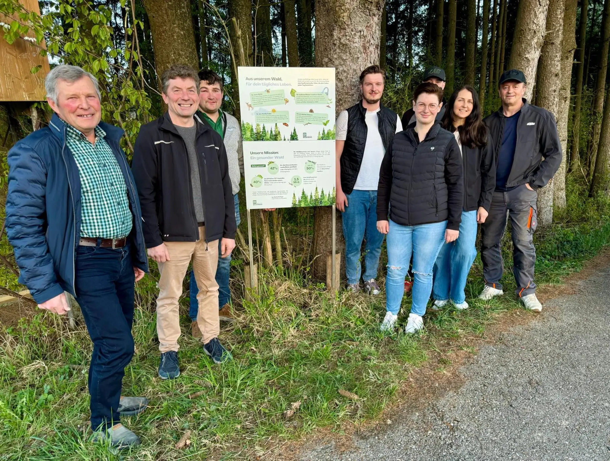 "Der Wald ist Wirtschafts- und Erholungsraum": Waldinfotafeln in ...