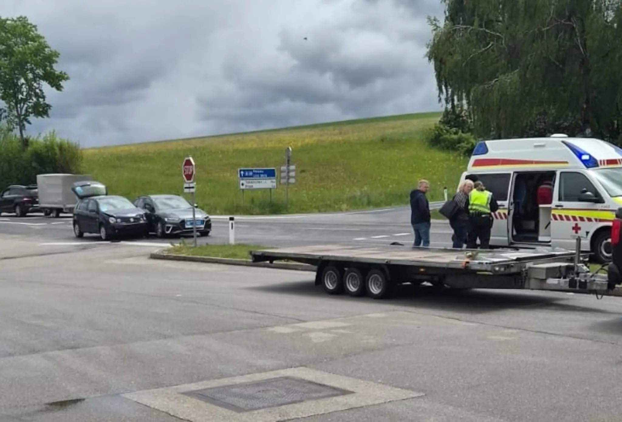 Crash in Geiersberg: Keine Verletzten bei Unfall auf der B141 bei ...