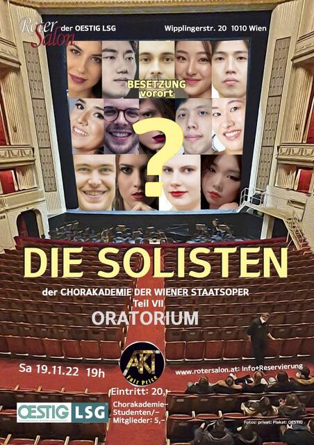 DIE SOLISTEN DER CHORAKADEMIE WIENER STAATSOPER – Teil 7: Oratorium