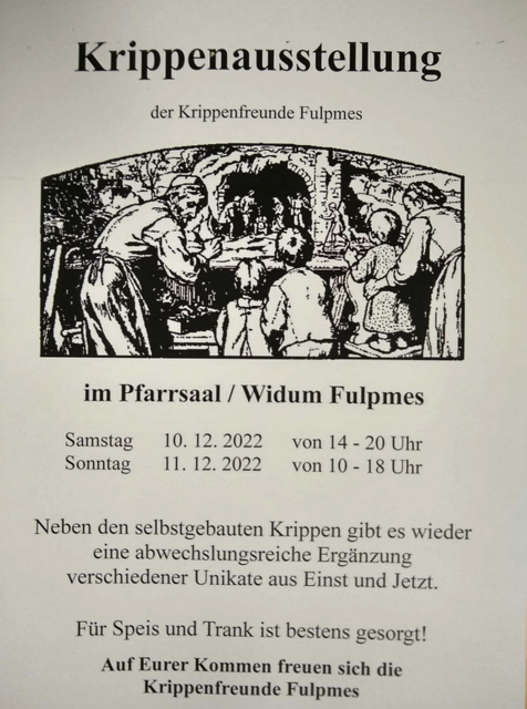 Krippenausstellung der Krippenfreunde Fulpmes