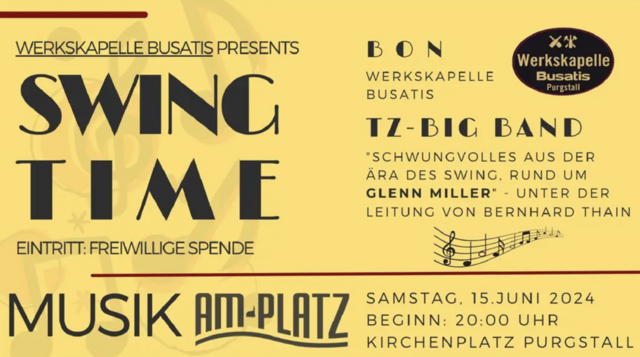 Swing-Time am Platz - Werkskapelle Busatis