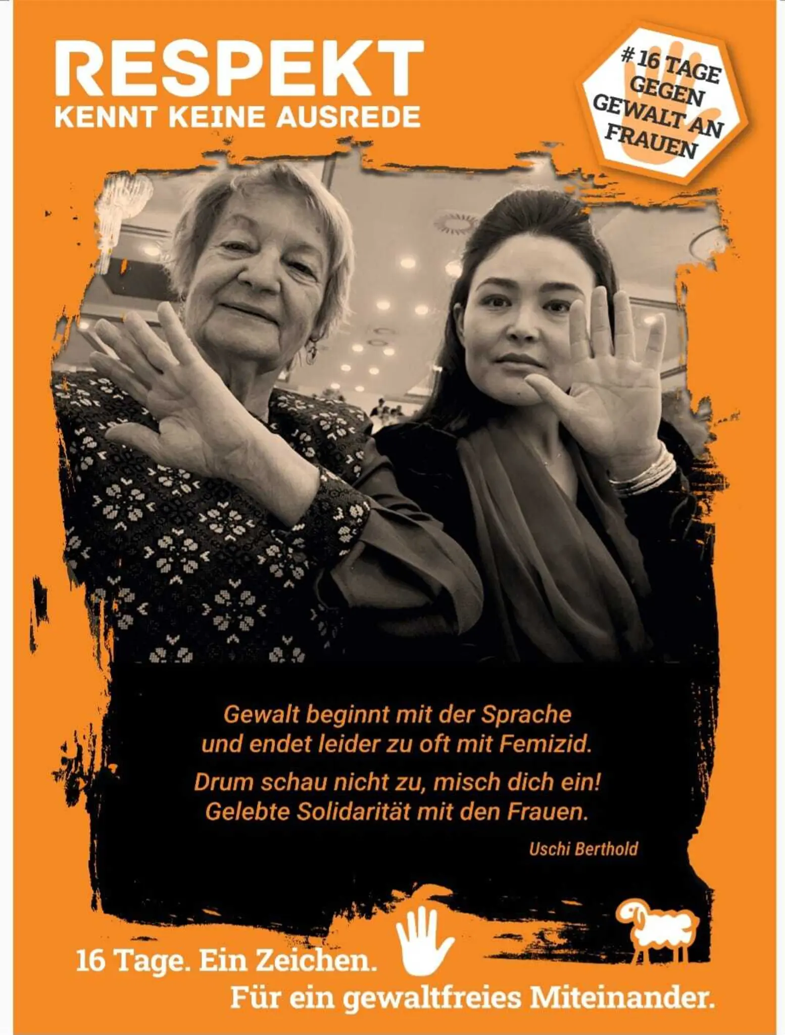 16 Tage gegen Gewalt an Frauen - 16 Zeichen