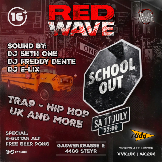 SCHOOL'S OUT by RED WAVE