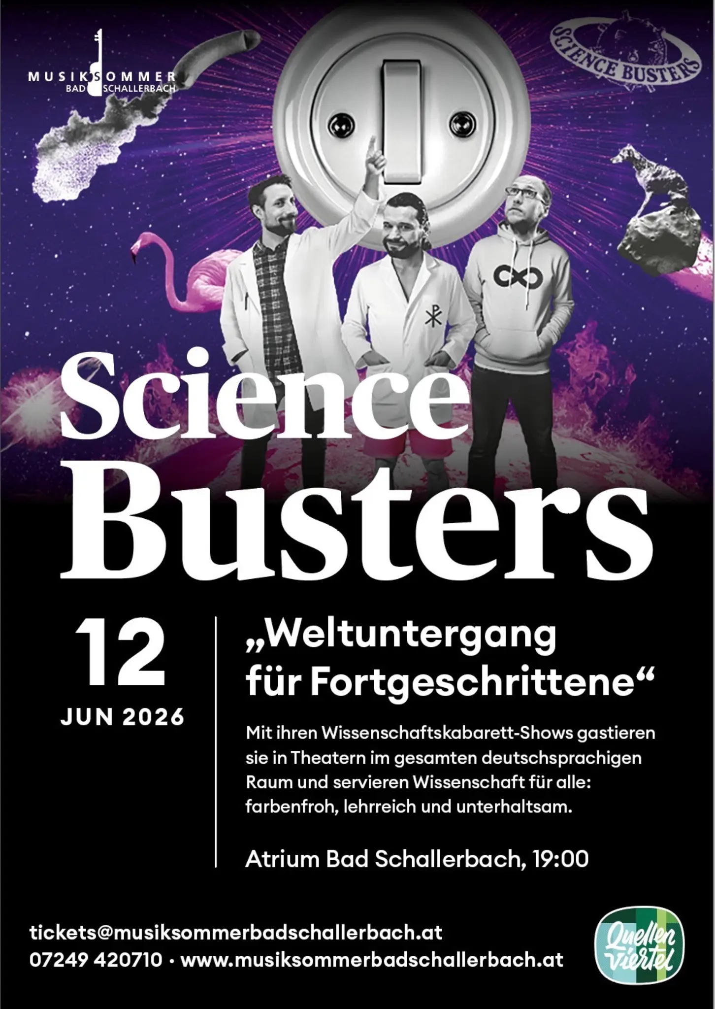 Science Busters „WELTUNTERGANG FÜR FORTGESCHRITTENE“