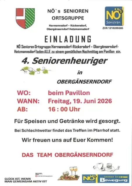 4. Seniorenheuriger beim Pavillon Obergänserndorf