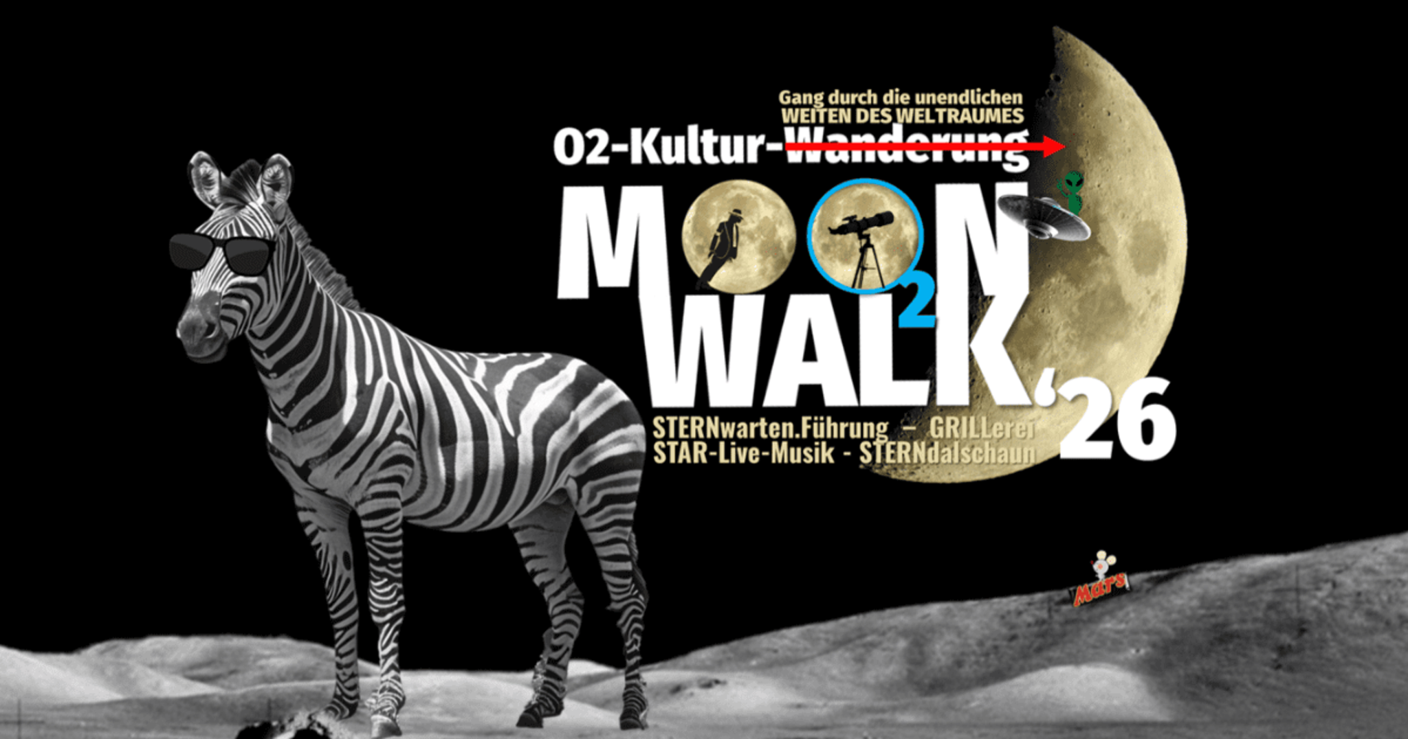 O2-Moon-Walk: Sternwartenführung, Planetenbeobachtung & Live-Musik (nur ...