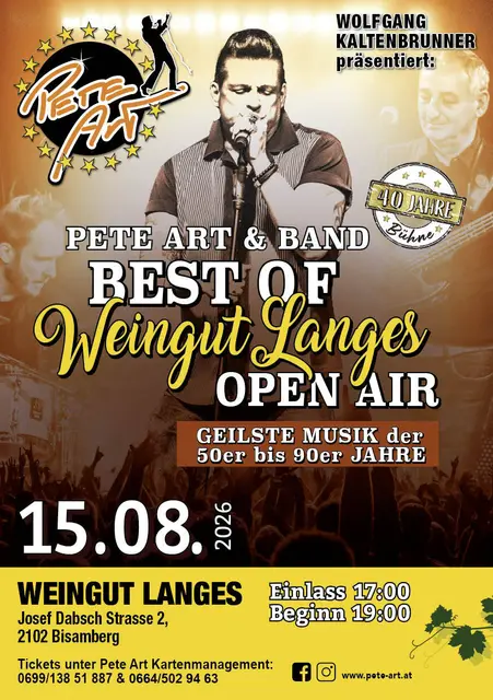 Pete Art & Band - Best of Weingut Langes Open Air - Geilste Musik der ...
