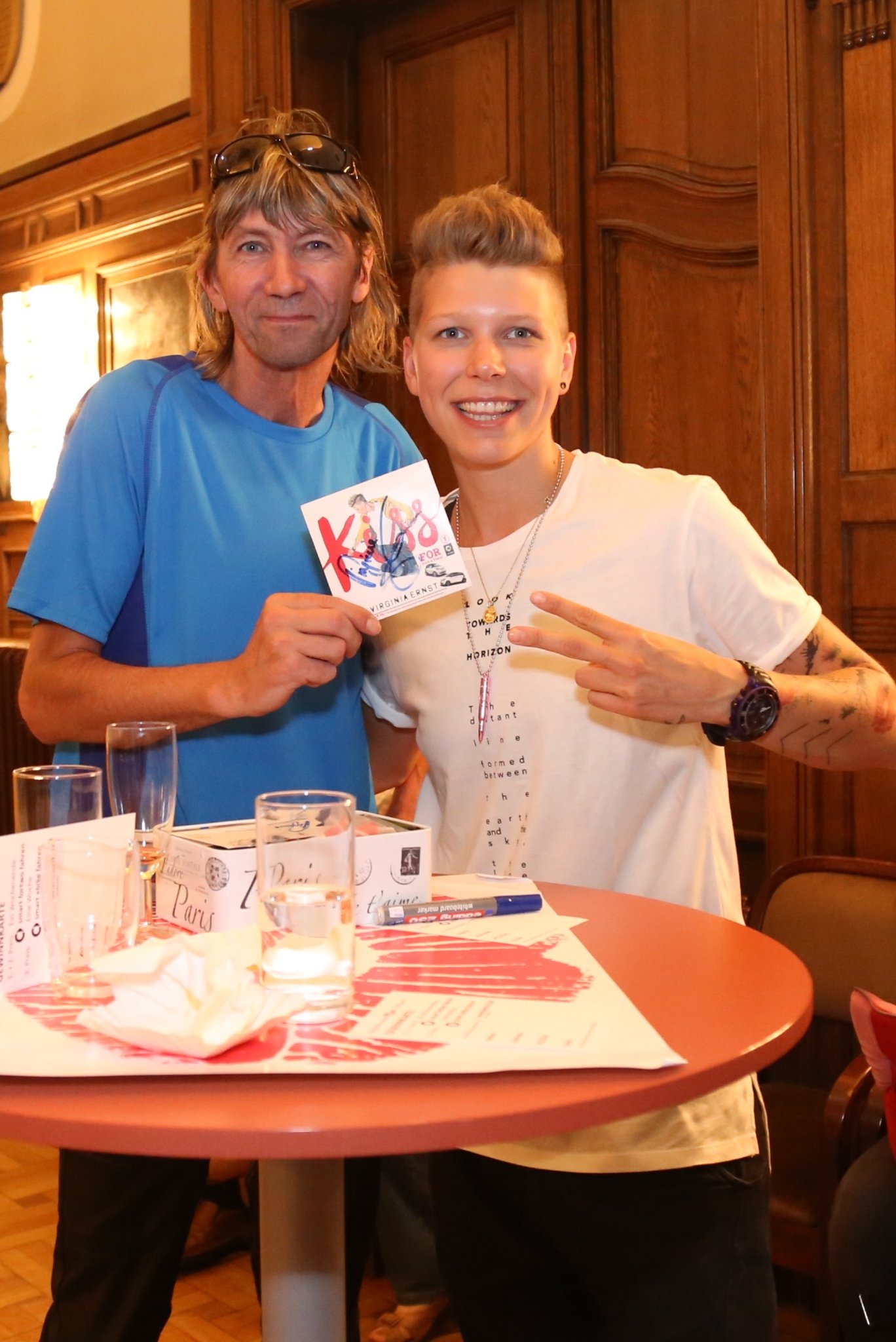 Mit SÄNGERIN VIRGINIA ERNST bei der CD - PRÄSENTATION in MAUER - LIESING