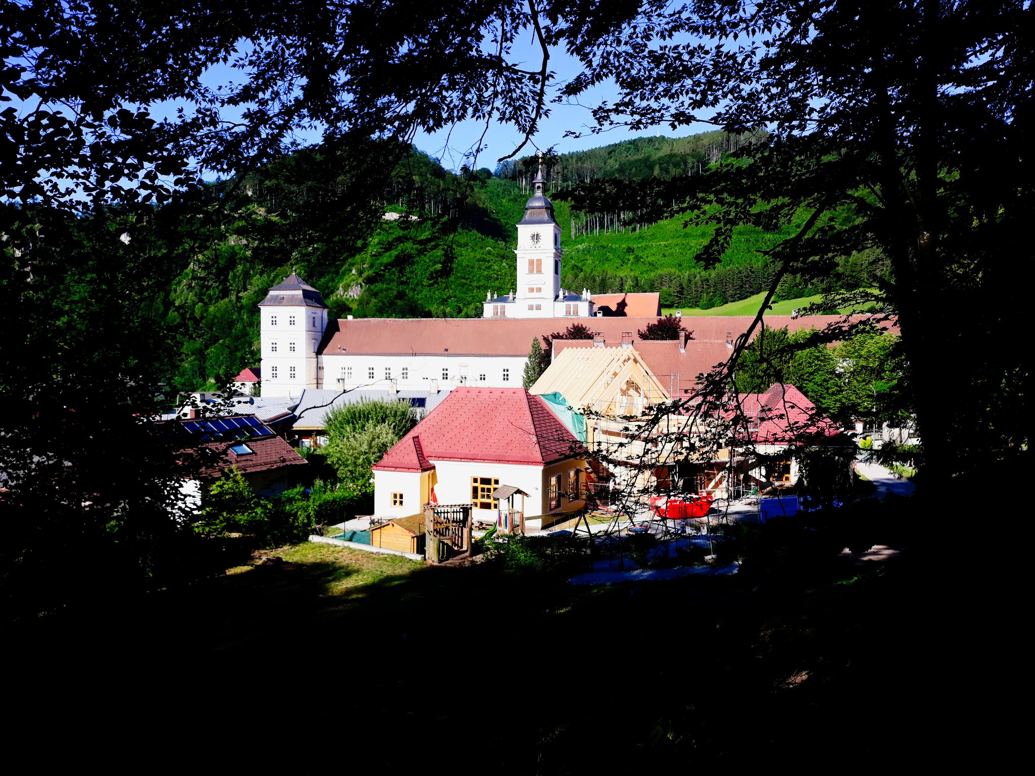 Blick vom Stiftspark Lilienfeld