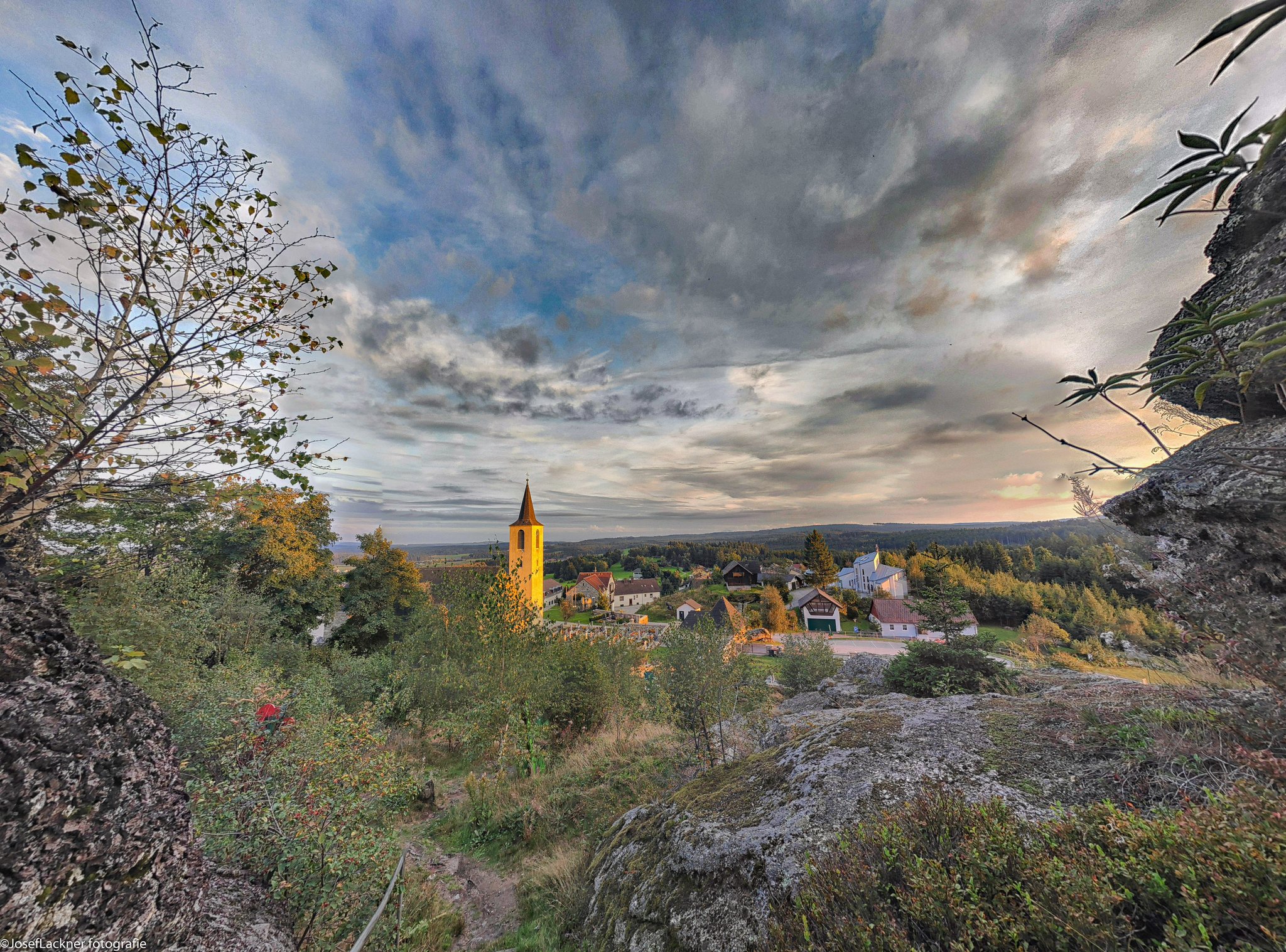 schöner Blick auf Bad Traunstein
