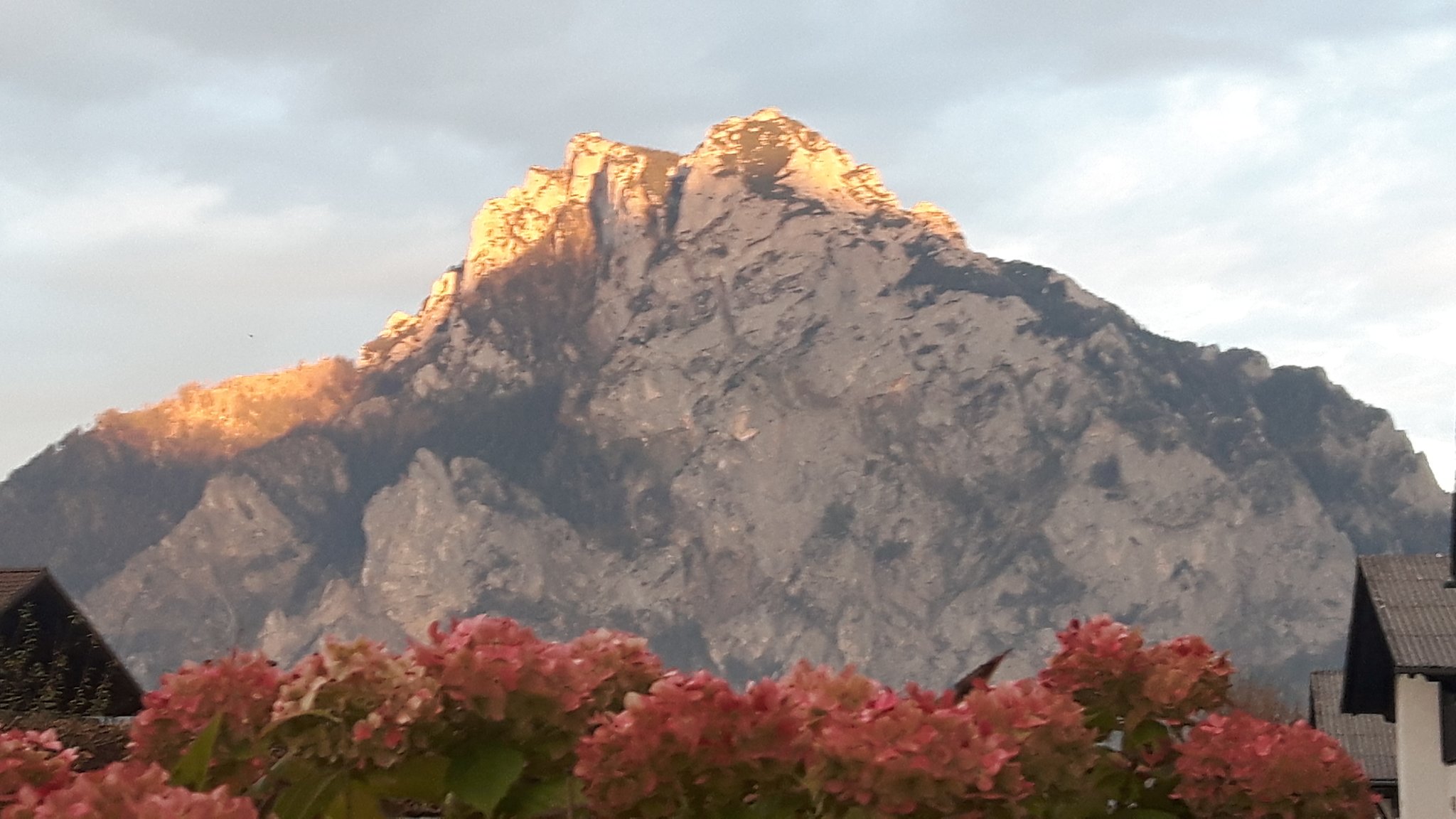 "Der Traunstein leuchtet " gesehen um 16.35 am 2.11.2019