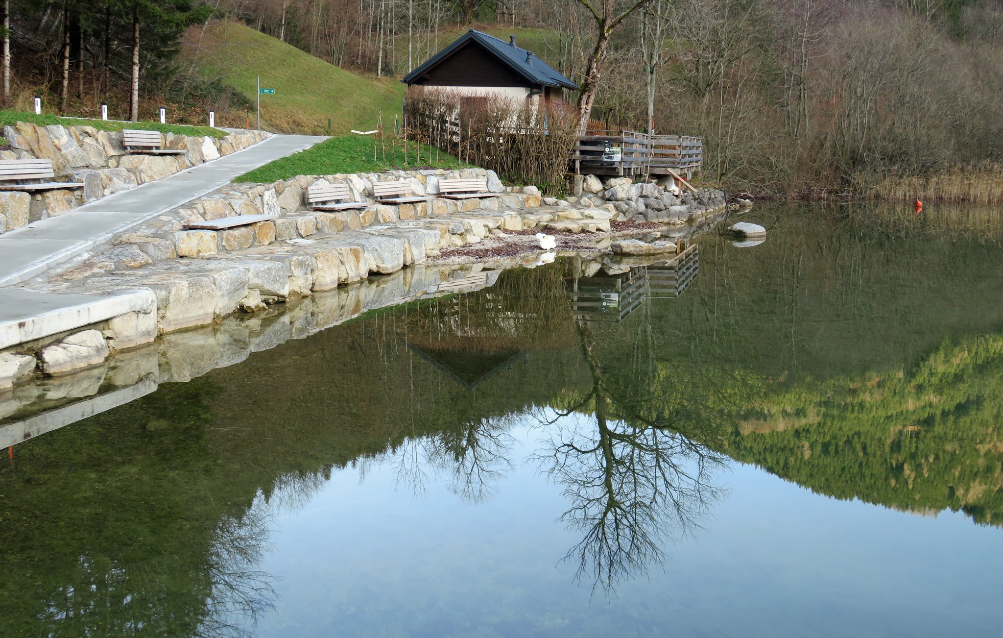 Das Lunzer Platzl am Lunzer See