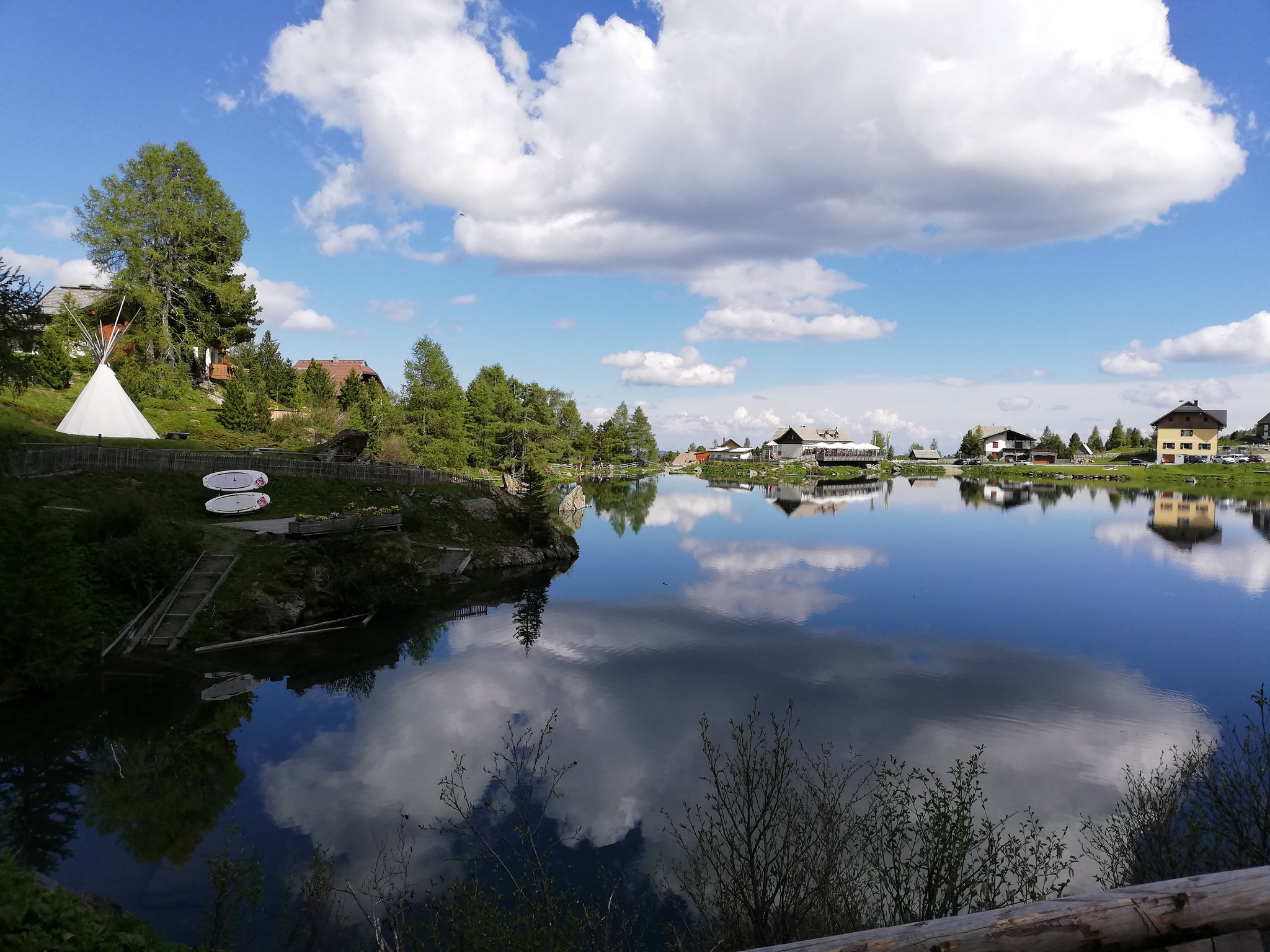 Spiegelung im Falkertsee