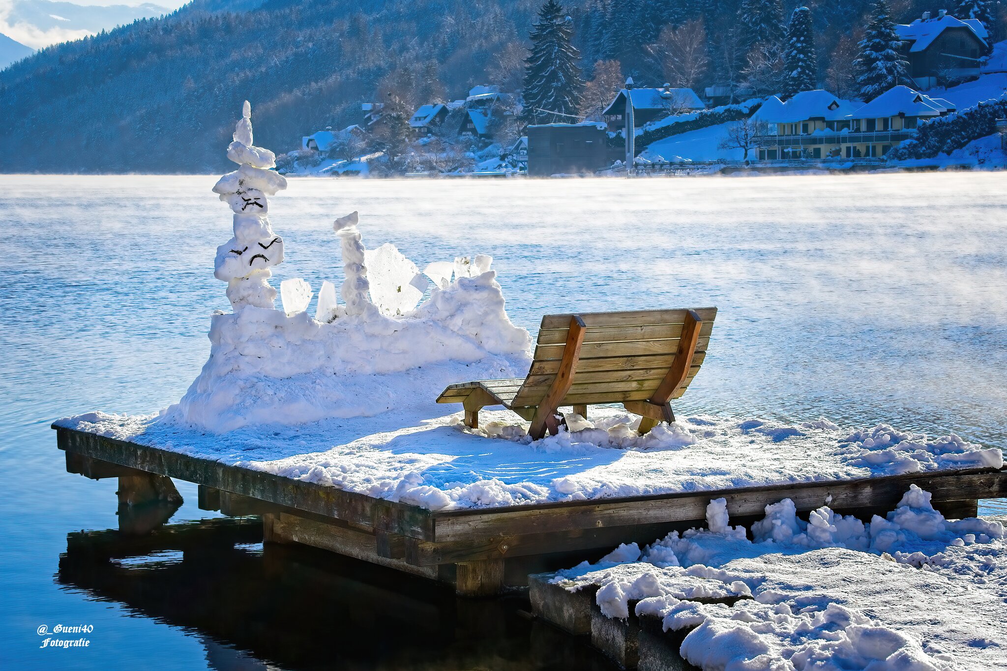 die zwei Gesichter an der Schneeburg,Kreativität ist gefragt......