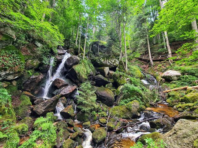 Ysperklamm, Wasserfall im oberen Teil der Klamm