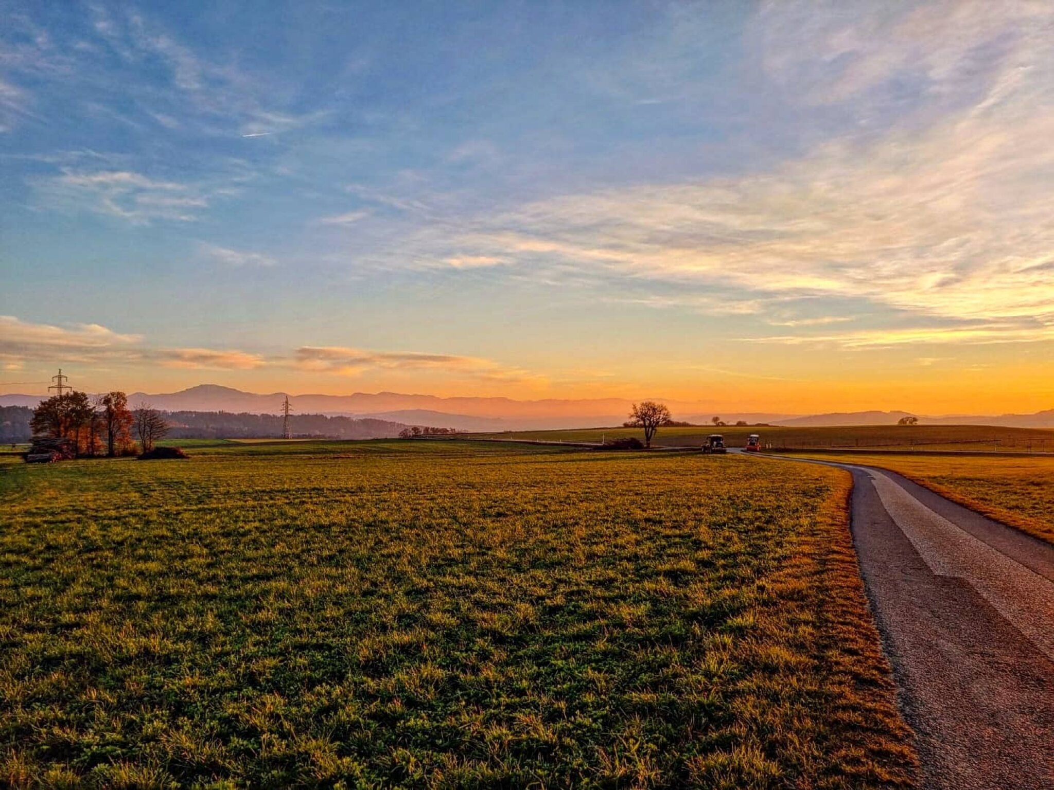 Der Sonne beim Untergehen zuschauen...