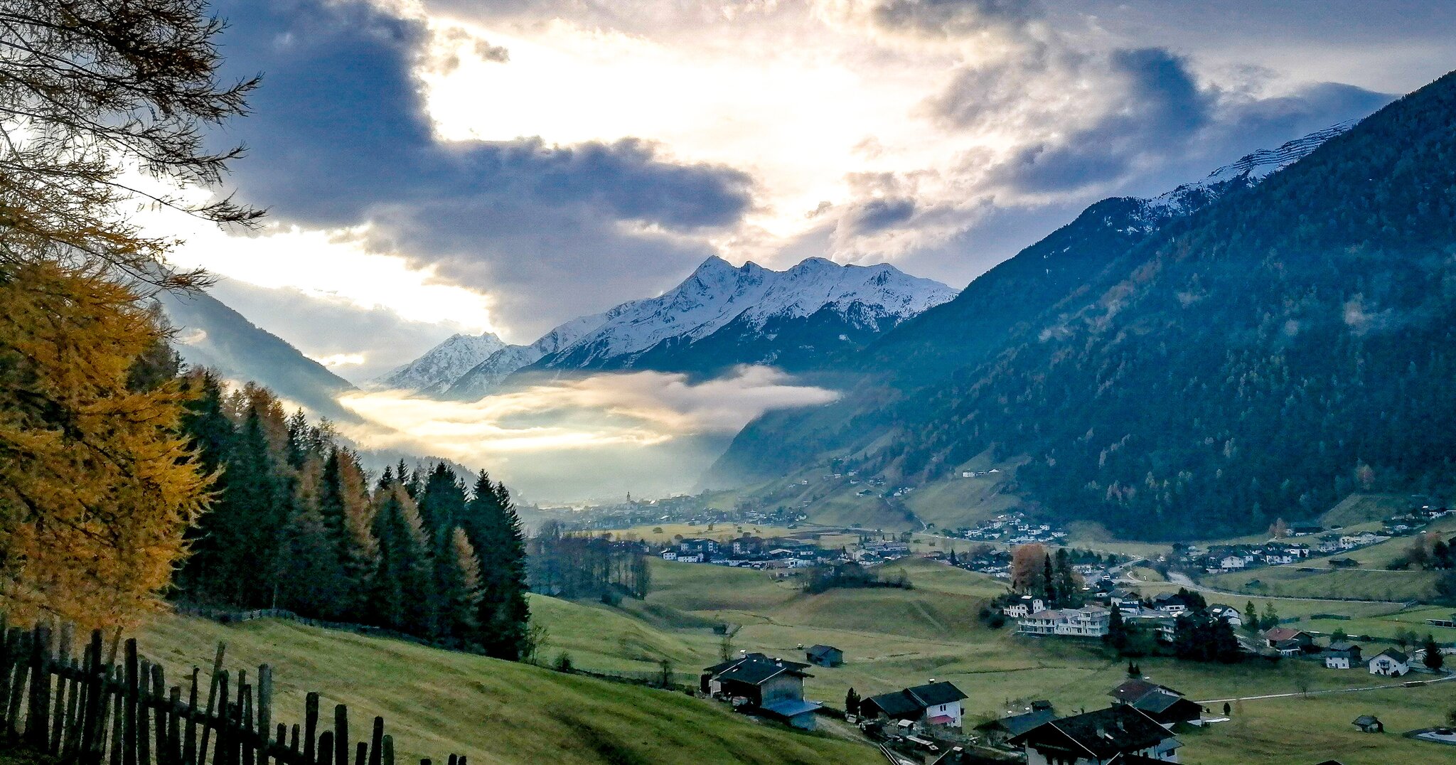 Herbst Stimmung Neustift im Stubaital