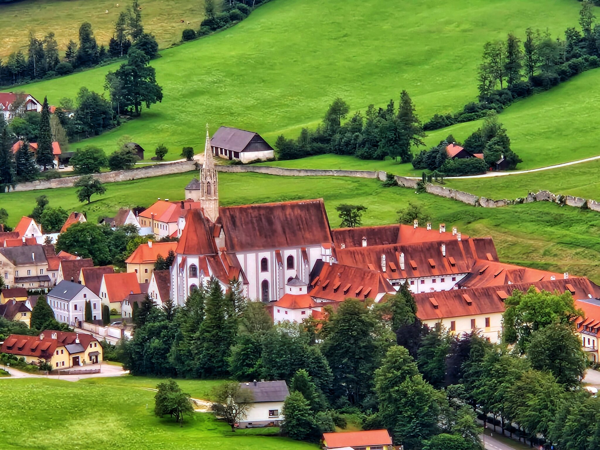 Kartause Gaming, Blick vom Kirschstein aus