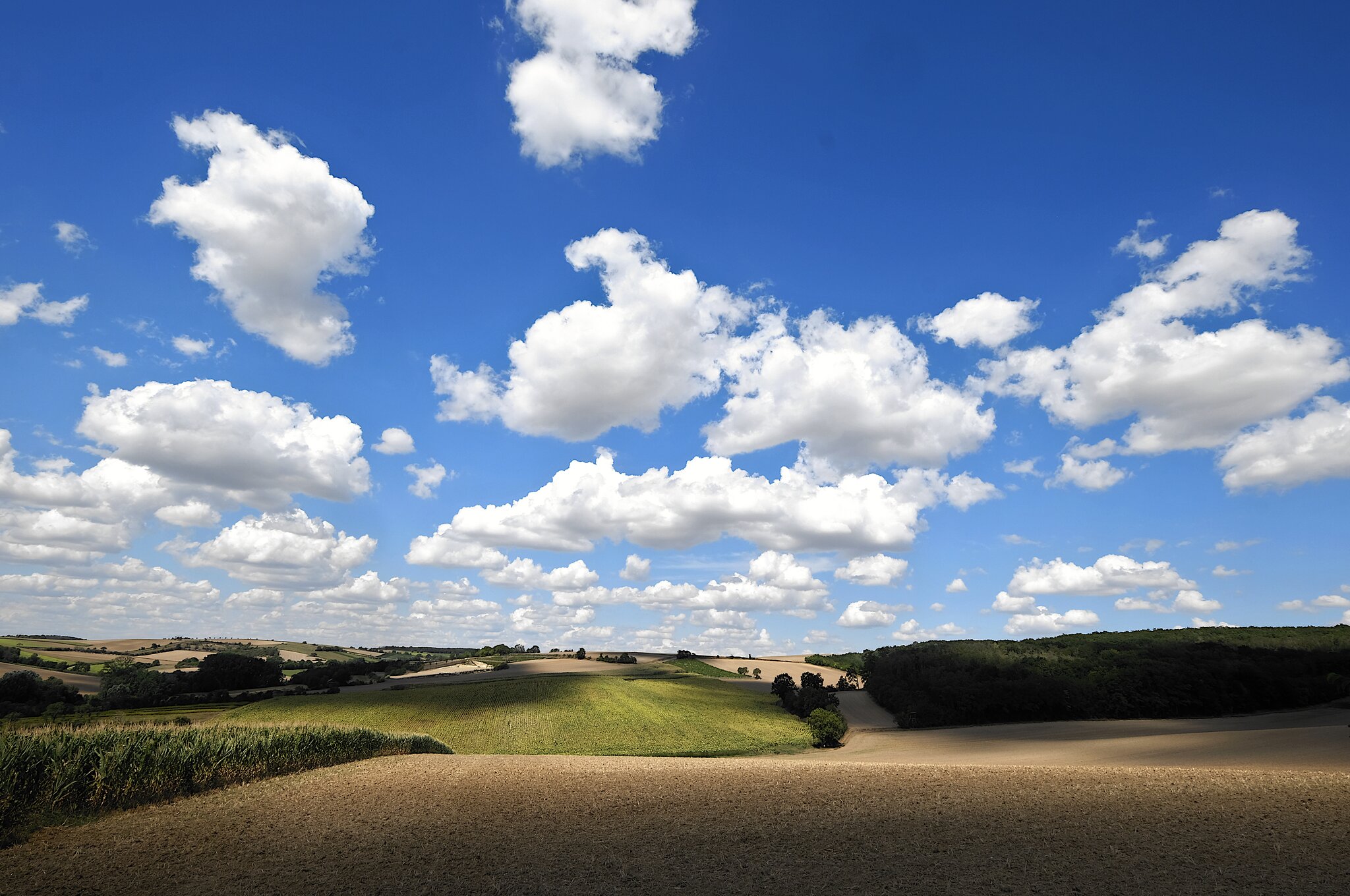 Panorama mit Schatten
