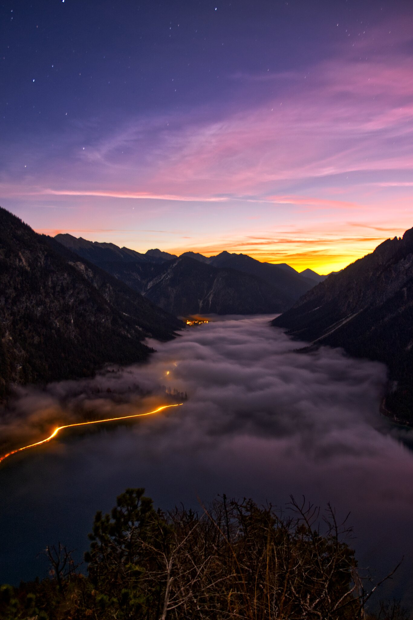 Morgenstimmung am Plansee.