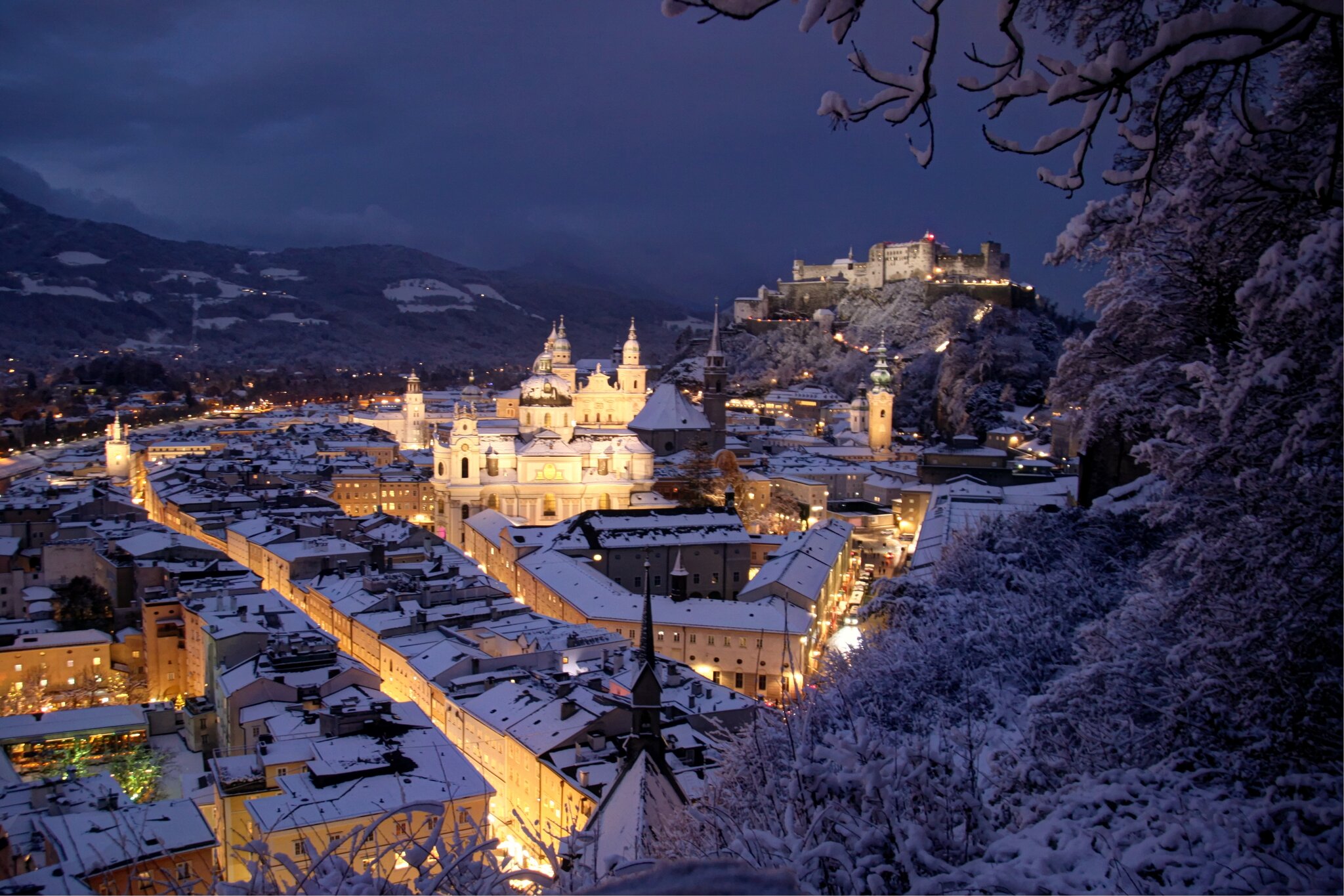 Winter in der Salzburger Altstadt