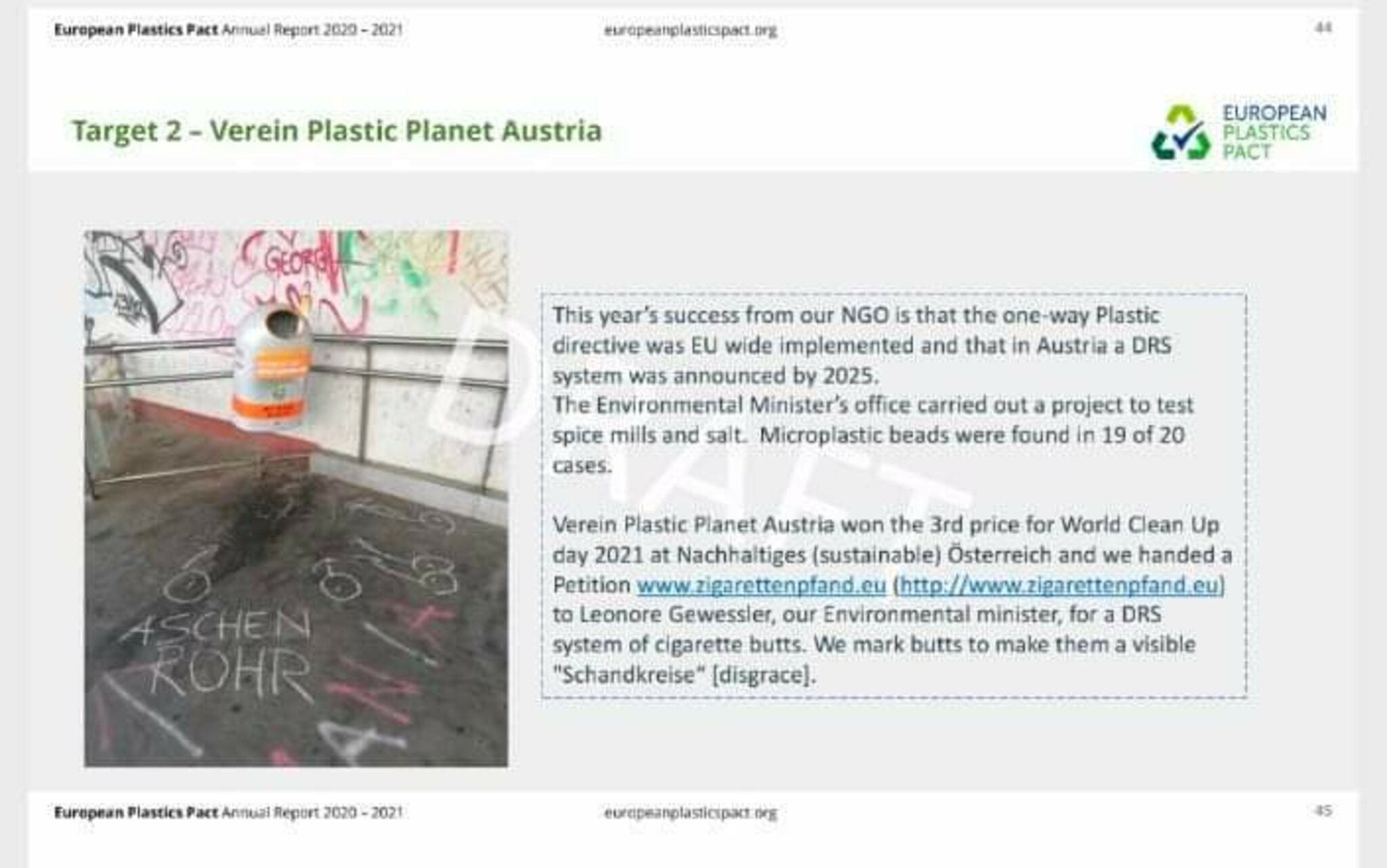 Schandkreise: European Plastic Pact annual Report