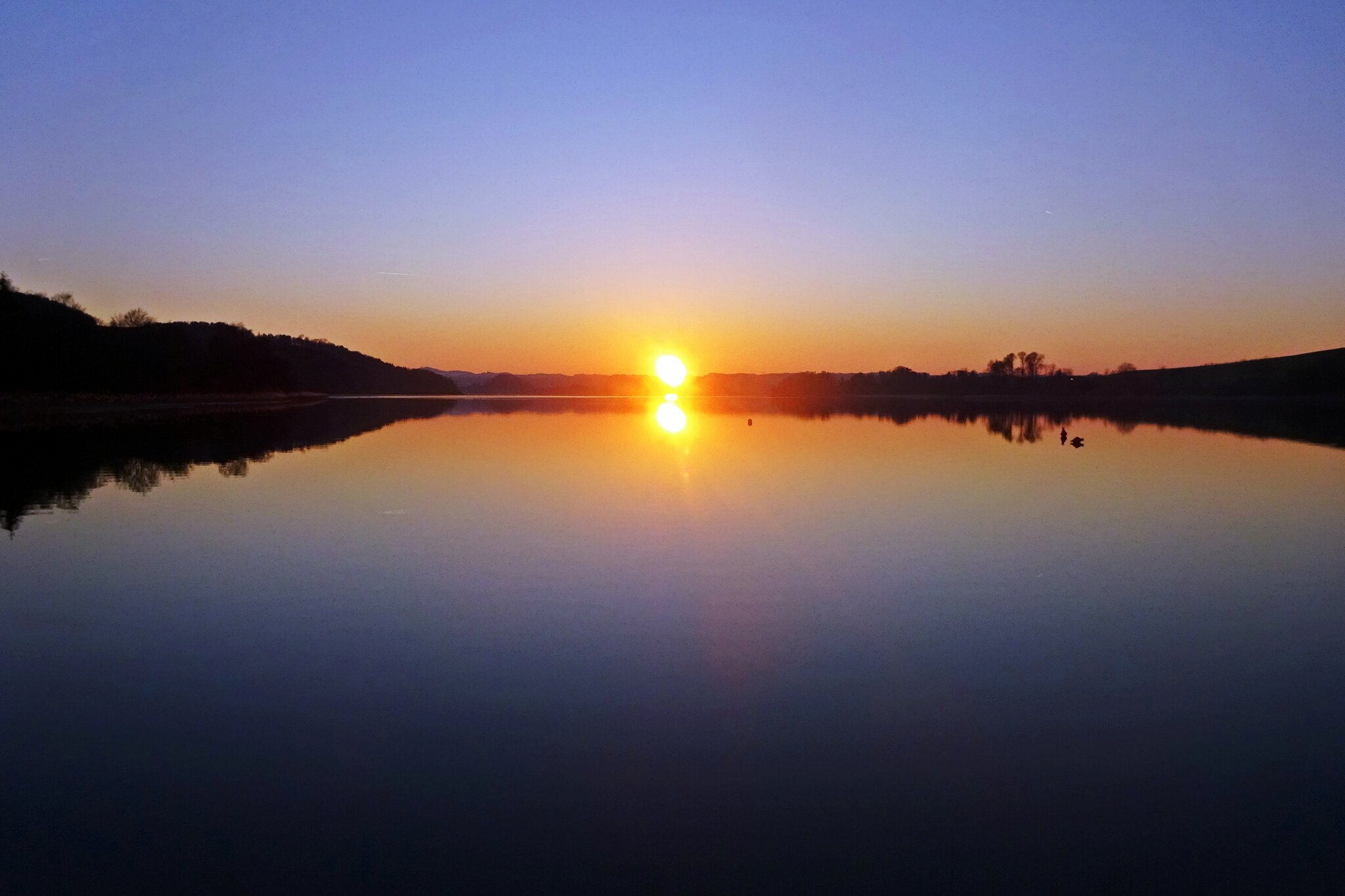 Sonnenuntergang Übern Mattsee (Strandbad Lochen)...
