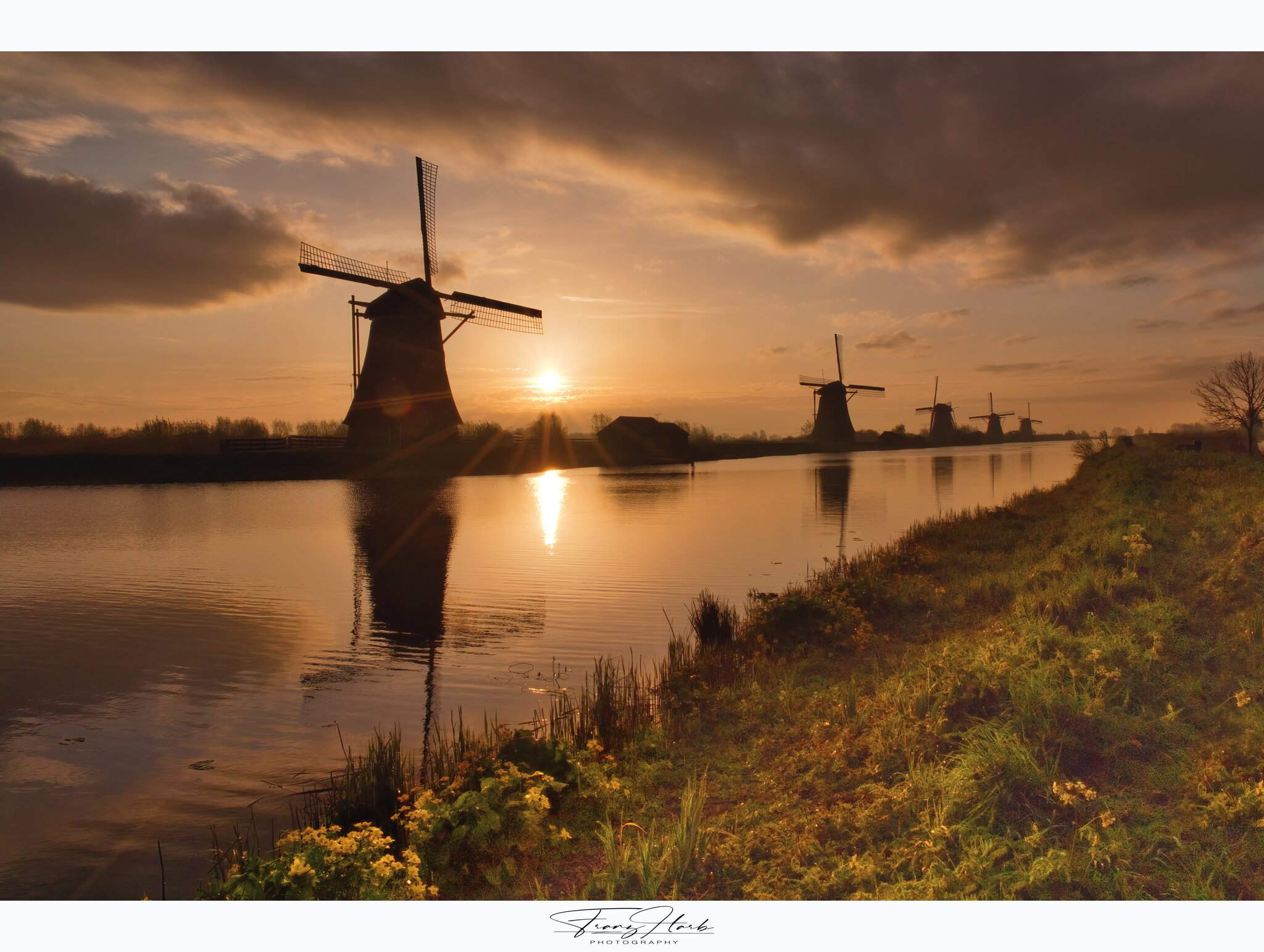 Die Windmühlen von Kinderdijk