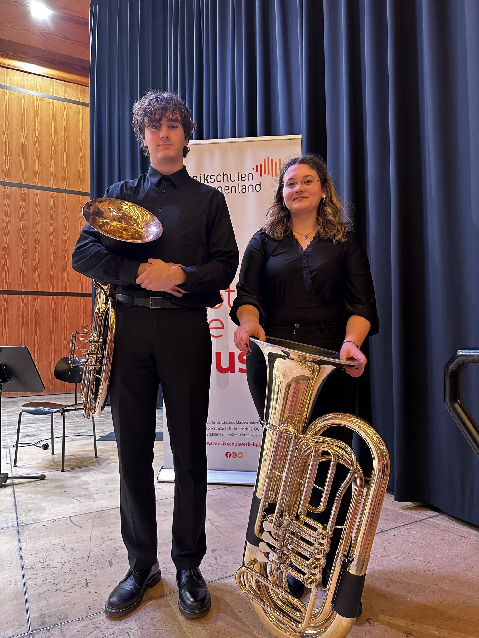 Schüler des ZBG Oberwart Teil der Bläserphilharmonie Burgenland