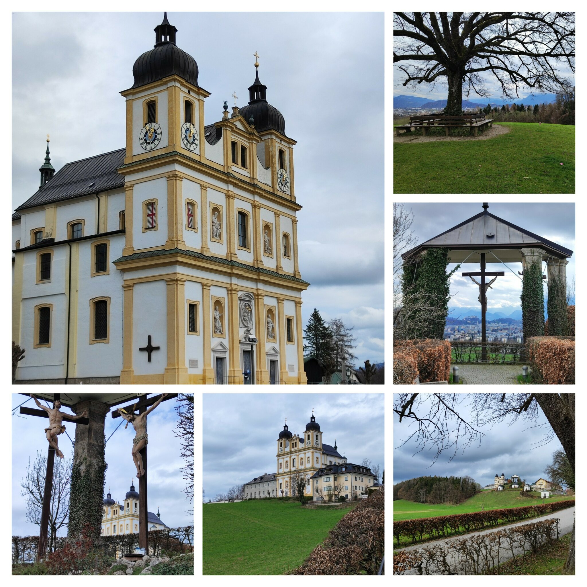 Die Wallfahrtskirche Maria Plain bei Salzburg...