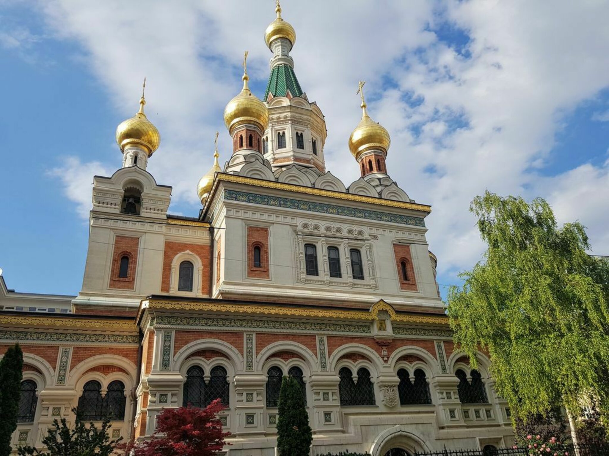 Die Russisch-Orthodoxe Kathedrale zum heiligen Nikolaus in Wien. Sie wurde 1893–99 nach Plänen ...